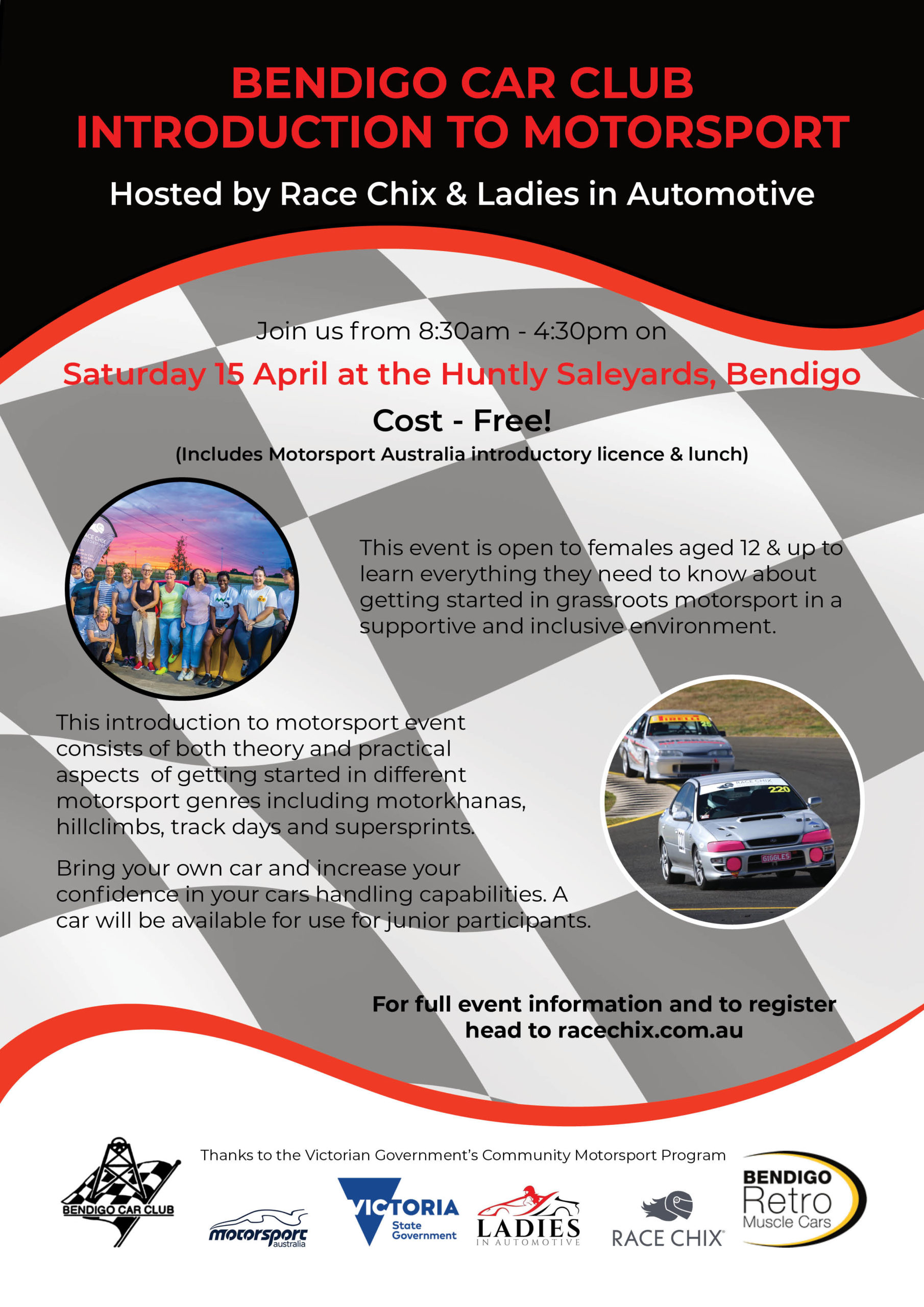 Bendigo Car Club Introduction to Motorsport - Race Chix